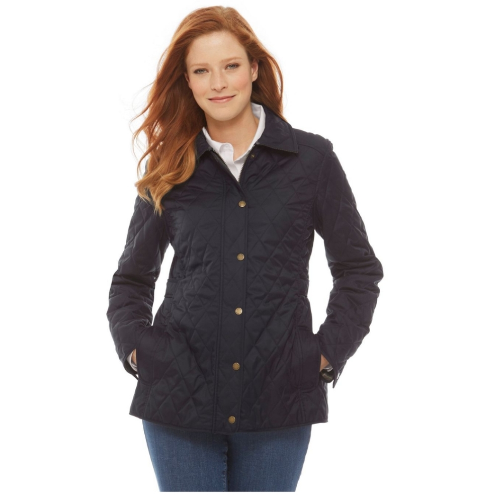 Llbean Quilted Riding Jacket - Gem